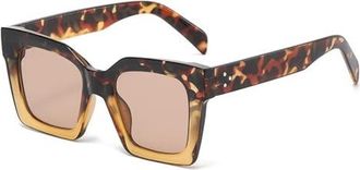 Generic Lunettes De Soleil Unisexes &Agrave; Monture Carr&eacute;e, Protection UV400, Id&eacute;ales For La Photographie De Rue, Les D&eacute;placements, Le Sport Et Les Vacances.(Orange