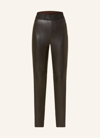 Cambio Cambio Leggings Randa In Lederoptik braun