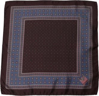 Dolce & Gabbana Seidentuch mit geometrischem Muster und Mikropunkten - - Accessories - Herren - Mehrfarbig - ONE SIZE