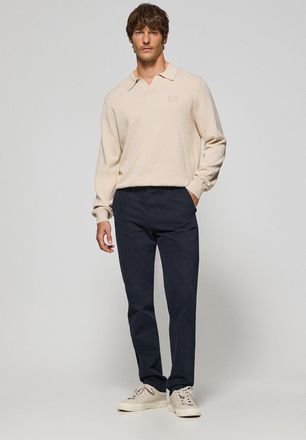 Polo Club Chinohose Vanya marineblau mit Polo Club Stickerei