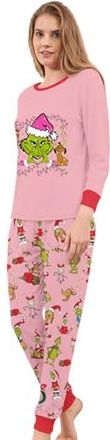 Generic Le Grinch Pyjama Noel Famille De Grinch Hiver Coton Costume Garcon Noël Ensemble Adulte Deguisement Ensembles Chaud Et Doux Homme Enfant Assorti Vetem