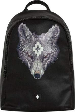 Marcelo Burlon Homme, Sacs, Noir, Taille: ONE Size Zaino in eco leather stampa