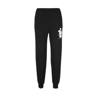 Stella McCartney Logo Print Baumwoll-Track-Pants - - Trousers - Damen - Schwarzk - 2XS