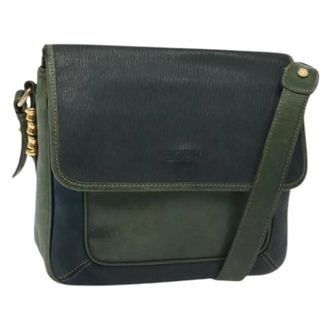 Loewe Pre-owned Leder Schultertasche - - Pre-owned - Damen - Gr&uuml;n - ONE SIZE