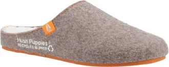 Hush Puppies The Good 90% Recyceltes RPET Polyester Herren Hausschuhe Braun
