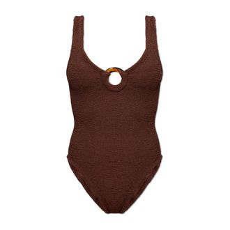 Hunza G Damen, Bademode, Braun, ONE SIZEGr&ouml;&szlig;e