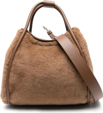 Max Mara sac cabas Teddy - Marron
