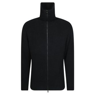 Tagliatore Homme, Pulls, Noir, Taille: XL Maglia Full ZIP Costa