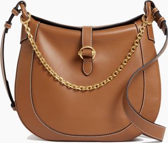 Le Tanneur Grand sac bandoulière Pia en cuir lisse