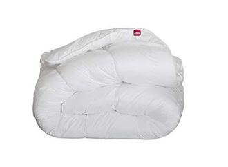 Abeil Couette Zip & wash tempérée 240 x 260 cm Bettdecke mit Reißverschluss und Waschung, Polyester, weiß