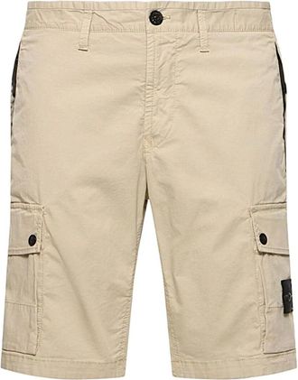 Stone Island Homme, Shorts, Beige, Taille: W32 Bermuda