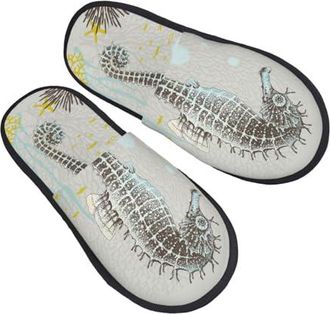 Generic Pantoufle Maison &Eacute;toiles De Mer Corail Vintage Hiver Pantoufles Confortable Chaudes Pantoufles Antid&eacute;rapantes Hiver Chaussures Chaudes Pour Maison Voy