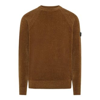 Peuterey Pull col rond avec logo - Homme - Pulls - Brun - Taille: L