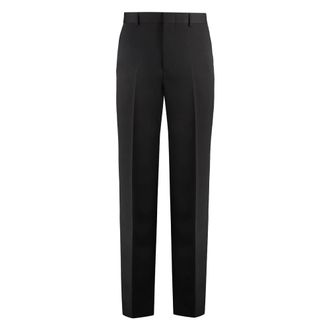 Gucci Ma&szlig;geschneiderte Wollhose mit Taschen und Schlitzen - - Trousers - Herren - Braun - L