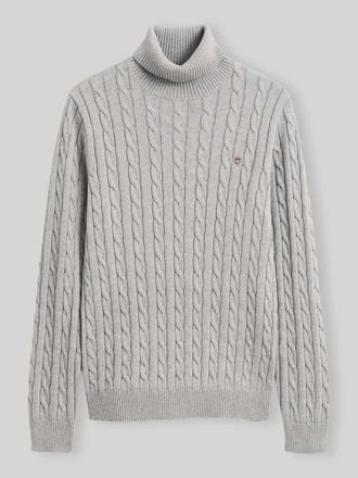 GANT Rollkragenpullover mit Logo-Detail