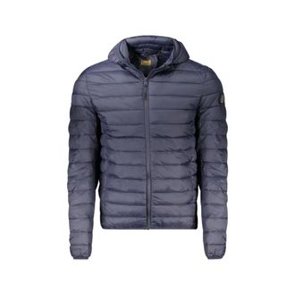 Cavalli Wattierte Jacke mit Kapuze - - Jackets - Herren - Blau - 2XL