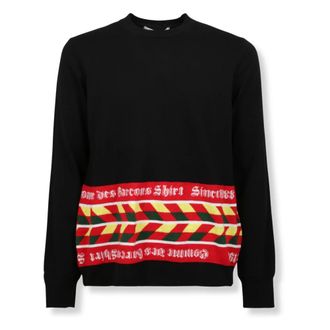 Comme Des Gar&ccedil;ons Football Scarf Knit - - Knitwear - Herren - Schwarzk - M