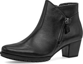 Gabor Bottines pour femme, bottines pour femme, largeur supplémentaire confortable (H), Noir 57., 38 EU Large