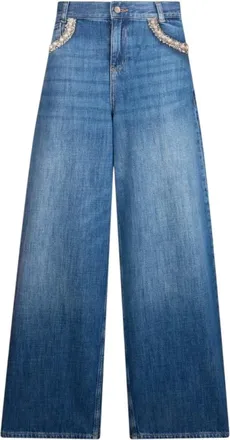 Liu Jo Femme, Jeans, Bleu, Taille: W27 Wide Jeans