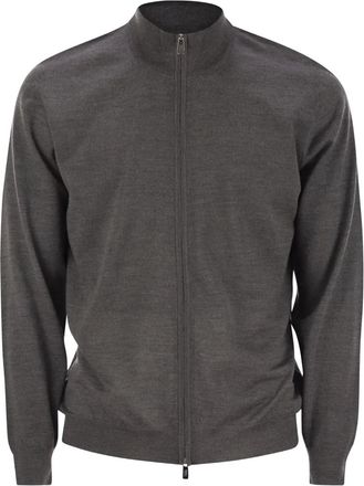 Fedeli cardigan en maille ajourée - Gris