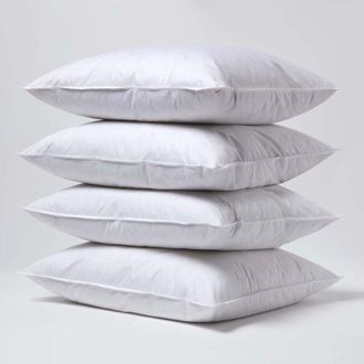 Homescapes Homescapes - Oreiller en plumes de canard 60 x 70 cm, Lot de 4