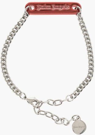 Palm Angels Chain Bracelet with Logo Plate size Unica