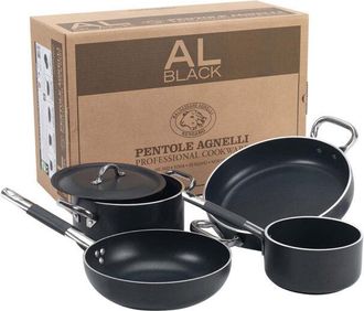 Pentole Agnelli Alblack 5-piece set