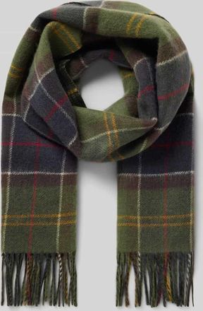Barbour Schal mit Fransenabschluss