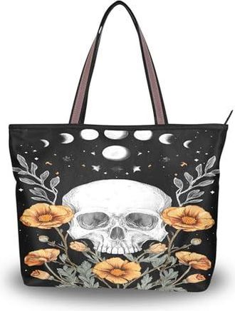 Alaza Grand sac fourre-tout, sac à bandoulière pour femme, sac à main décontracté de grande capacité, sac à main décontracté avec poches à fermeture éclair,