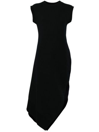sacai robe sans manches &agrave; ourlet asym&eacute;trique - Noir