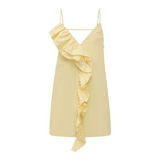 Msgm Msgm, Damen, Kleider, Gelb, SGr&ouml;&szlig;e