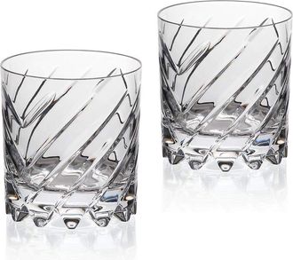 Cristalica Whiskyglas Whiskybecher Drehbecher German Roulette Frankfurt 2er-Set