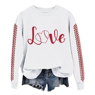 Generic Sweat-shirts pour femmes - Imprim&eacute; graphique britannique - Haut surdimensionn&eacute; - Col rond - Manches longues - Automne - Hiver - D&eacute;contract&eacute; - Conforta