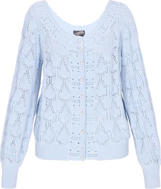 Dreimaster Dreimaster Strickjacke Frauen hellblau