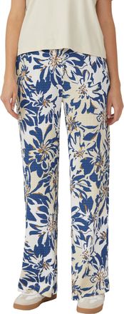 s.Oliver Strukturierte Wide-Leg-Hose im Relaxed Fit mit All-Over-Muster