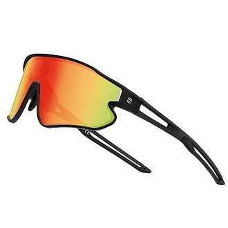 Duco DC0023 Lunettes de soleil polaris&eacute;es pour homme et femme Protection UV400 Lunettes de soleil de course &agrave; pied, p&ecirc;che, cyclisme, baseball, Monture noir