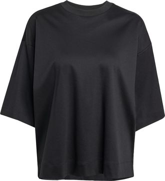 adidas Womens Soft Lux Lockeres T-Shirt Black S