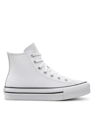 Converse Sneakers aus Stoff Ctas Eva Lift Hi A02486C Wei&szlig;