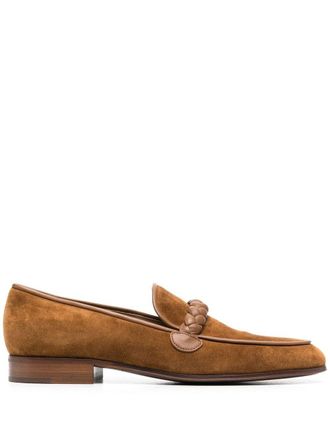 Gianvito Rossi Massimo Loafer auf Wildleder - Braun