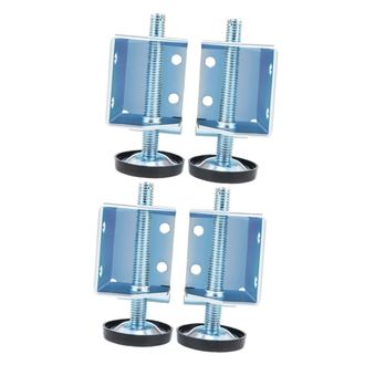 Artibetter 4 St&uuml;ck Verstellbare M&ouml;bel fu&szlig;st&uuml;tzen rutschfeste H&ouml;henverstellbare Metall m&ouml;belf&uuml;&szlig;e mit Elektrobeschichteter Oberfl&auml;che Hitzebest&auml;ndig und Belastbar 