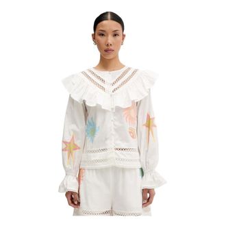 Never Fully Dressed Femme, Blouses et Chemises, Multicolore, Taille: 42 FR Chemise boutonn&eacute;e en coton