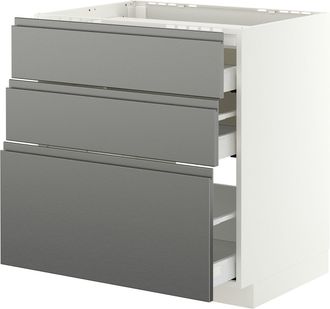 IKEA METOD / MAXIMERA Unterschr.f Kochf/3 Fronten/3Sch
