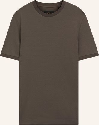 HUGO BOSS T-Shirt L-Tesar 141 Regular Fit braun