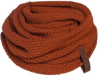 Knit Factory Coco Foulard Infini Tube - &Eacute;charpe tube pour femme et homme - Pour lautomne et lhiver - Tour de cou - Cache cou - Snood tricot&eacute;e - Terra - Taille uniq