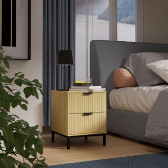 Vicco Table de chevet Lennox, Ch&ecirc;ne, 40x52cm Vicco