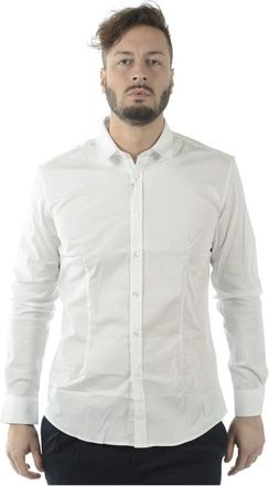Daniele Alessandrini Homme, Chemises, Blanc, Taille: 4XL Camicia Basica