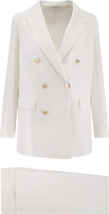 Tagliatore Femme, Costumes, Blanc, Taille: 40 FR Costume en lin Jasmine