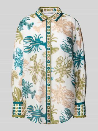 Herzen&rsquo;s Angelegenheit Regular Fit Bluse aus Lyocell-Mix mit Leinen-Anteil
