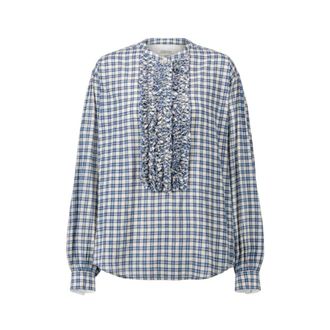 Laurence Bras Femme, Blouses et Chemises, Bleu, Taille: 36 FR Magritte Blouse