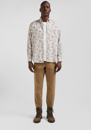 Eden Park Chemise En Popeline De Coton Imprim&eacute; Floral Coupe Regular